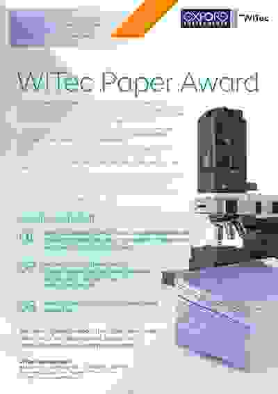 Paper Award - WITec Raman Imaging - Oxford Instruments